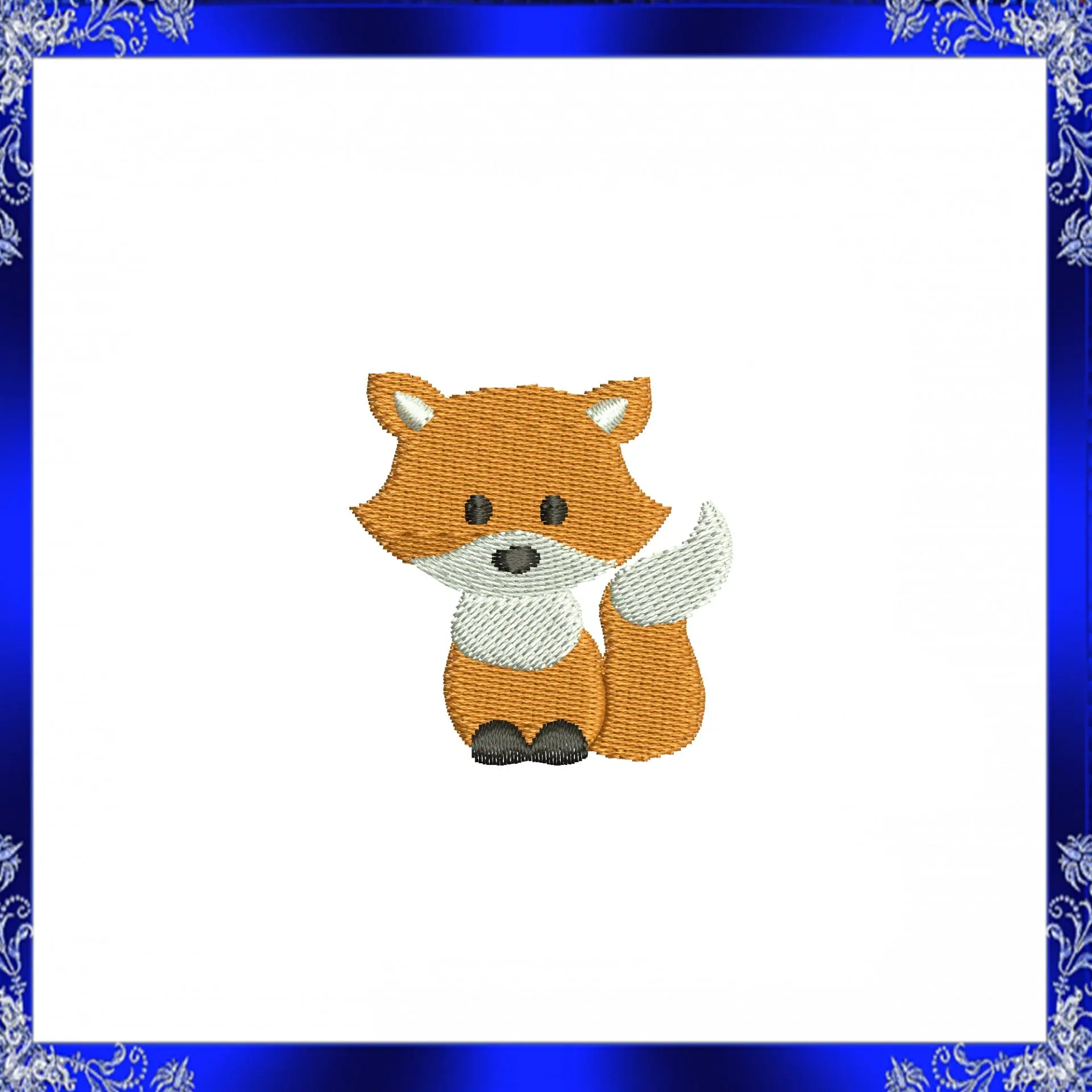 Mini Fox Embroidery Design Tiny fox 229 - Crealandia
