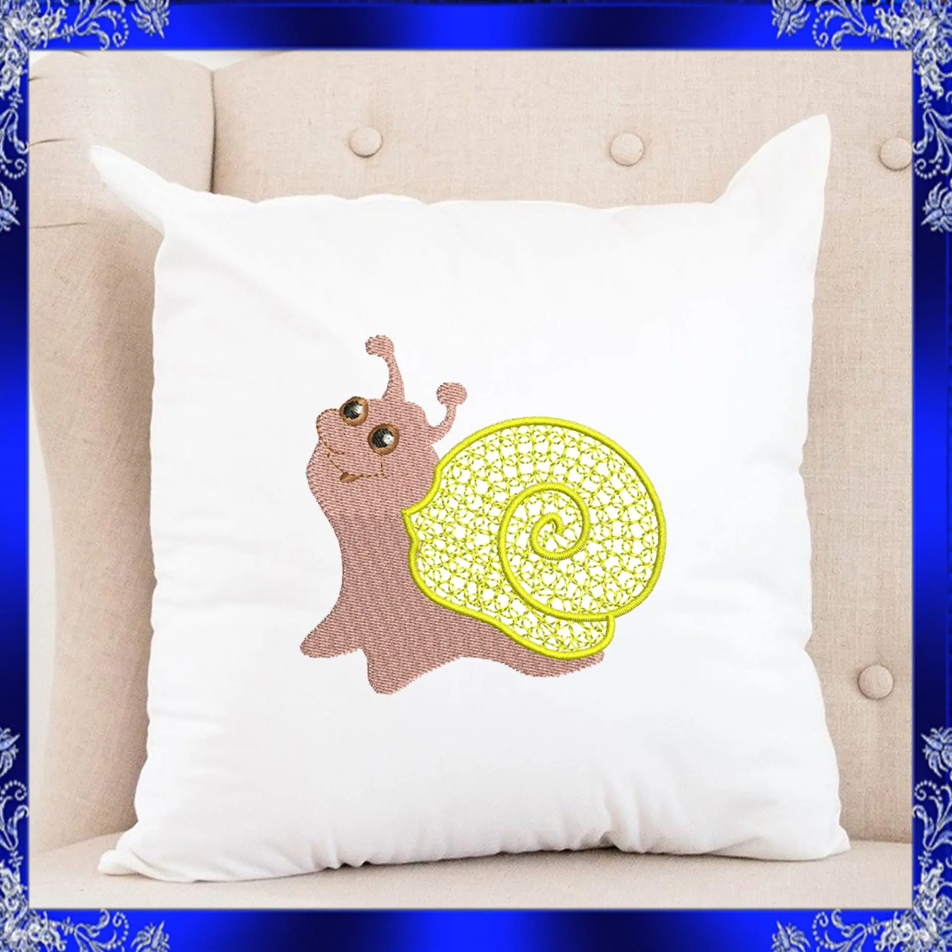 Snail machine Embroidery Design INSTANT DOWNLOAD Snail - Crealandia