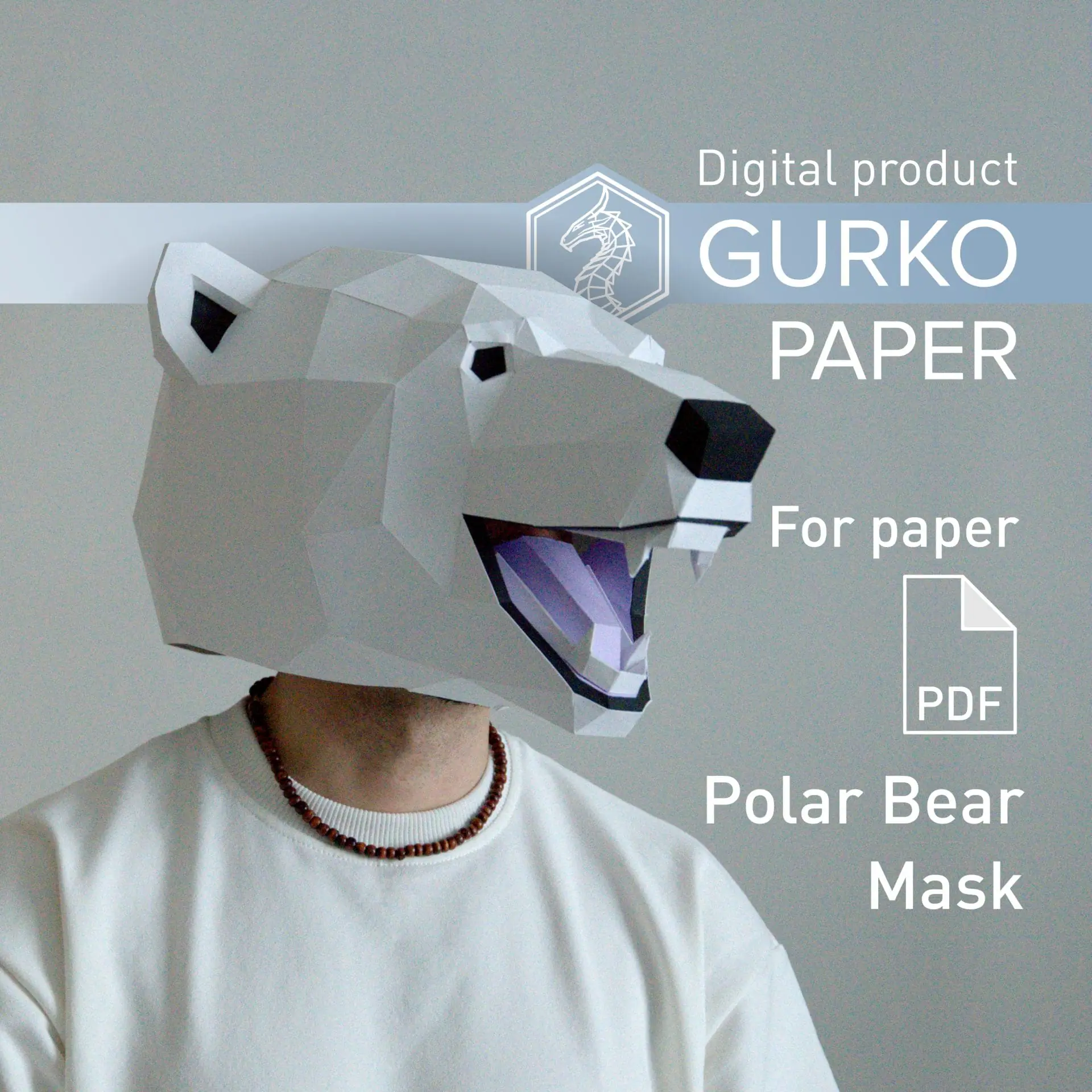 Polar Bear Mask Template Printable