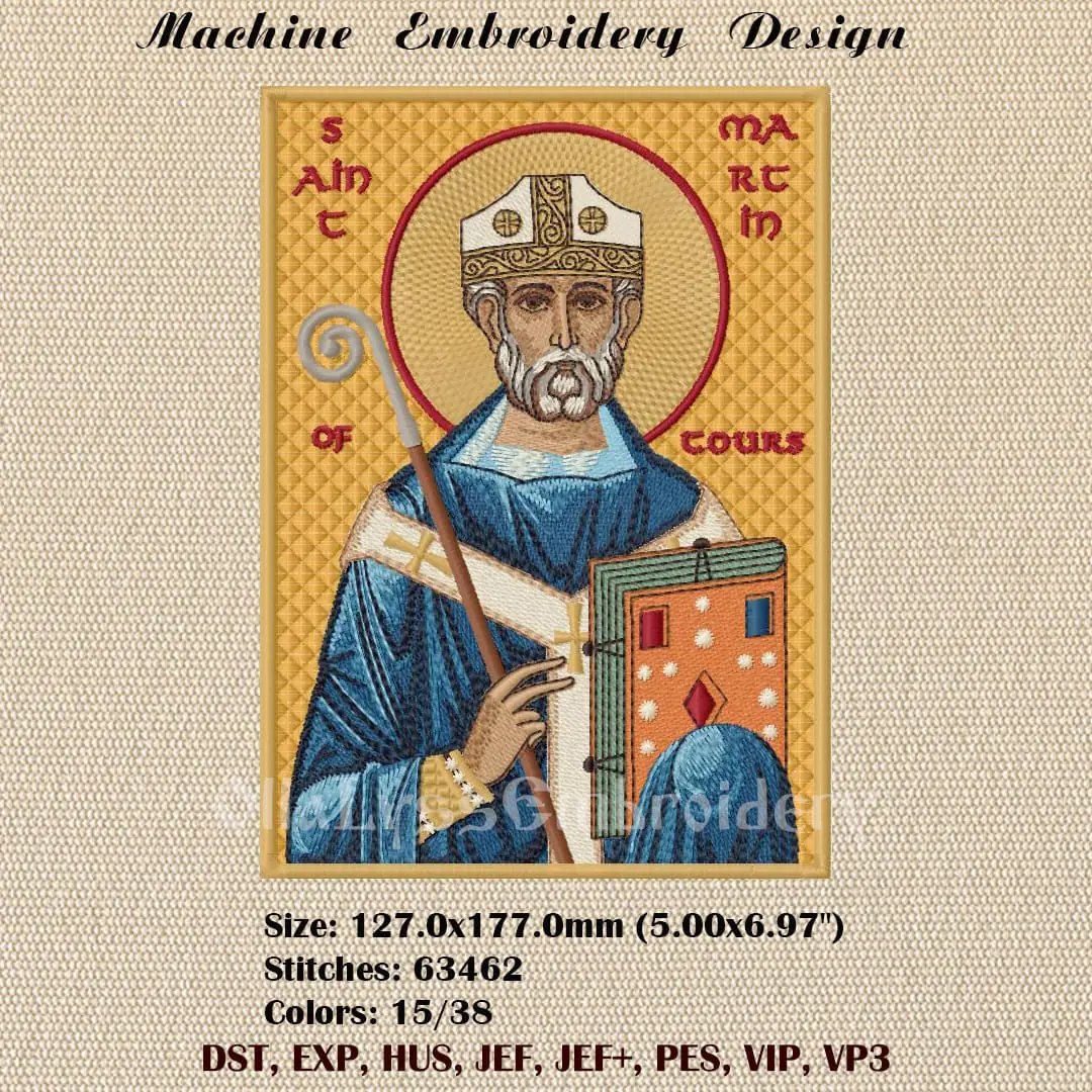 Saint Martin embroidery design