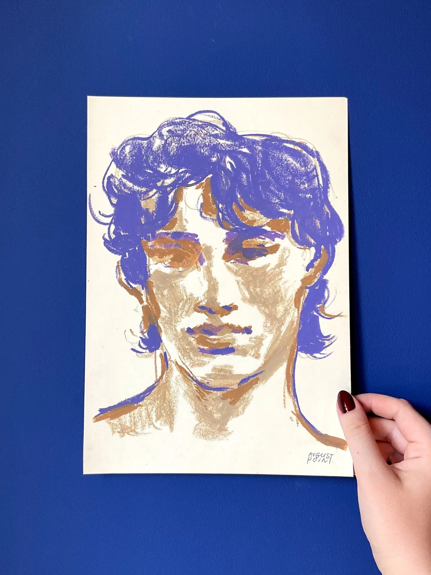 Oil pastel portrait №7