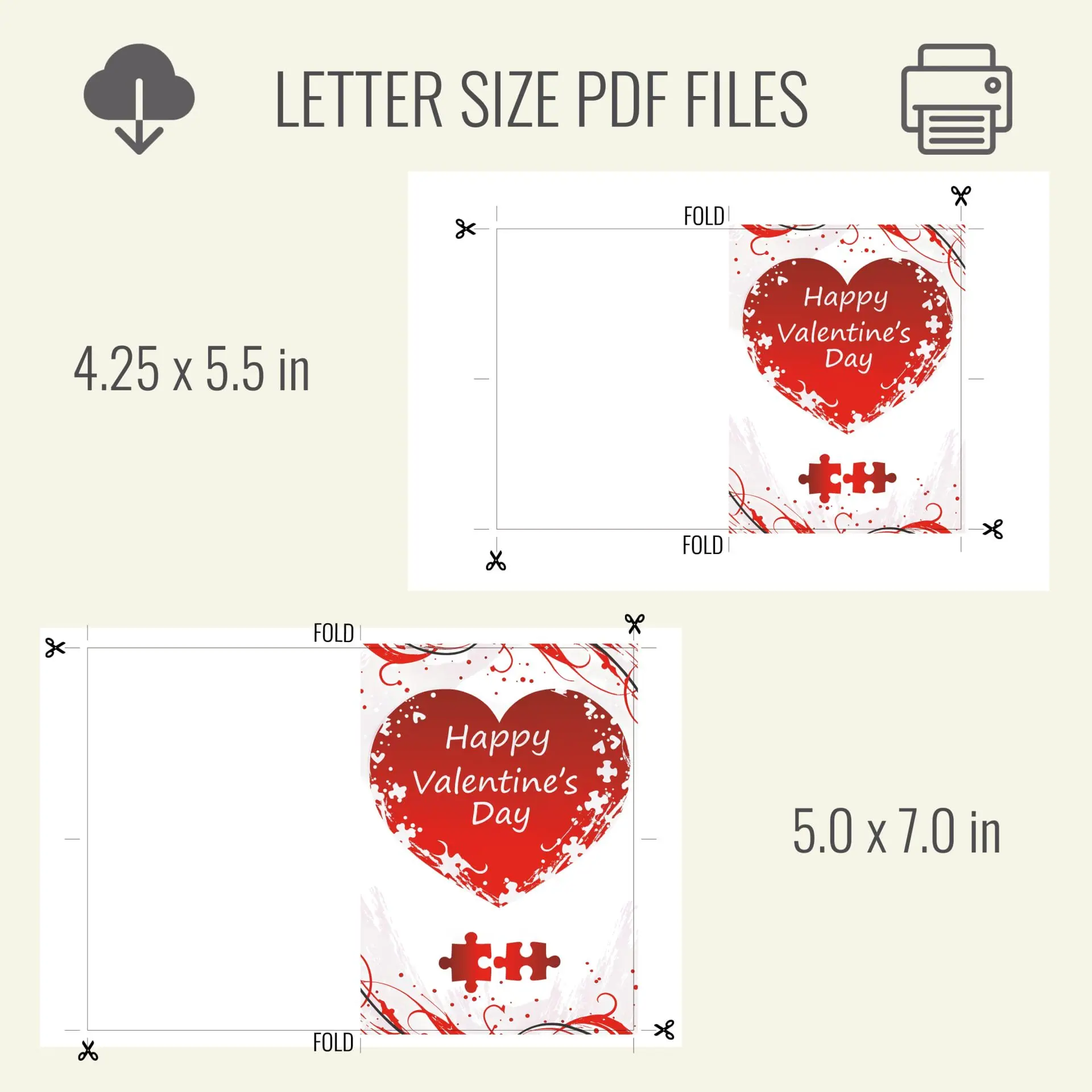 Romantic Digital Valentine's Day Card. Valentine's Day Card