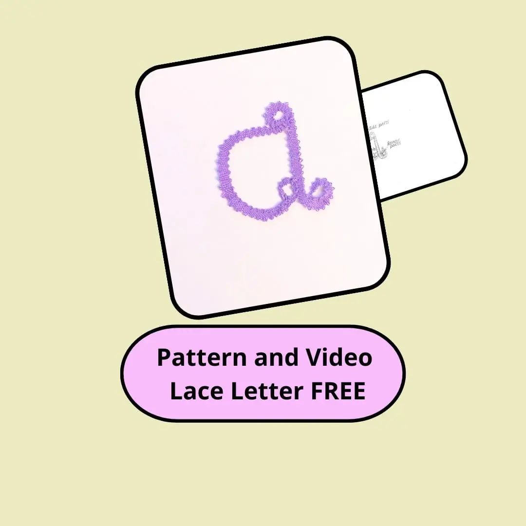 Pattern Video Lace Letter A. Digital Free.
