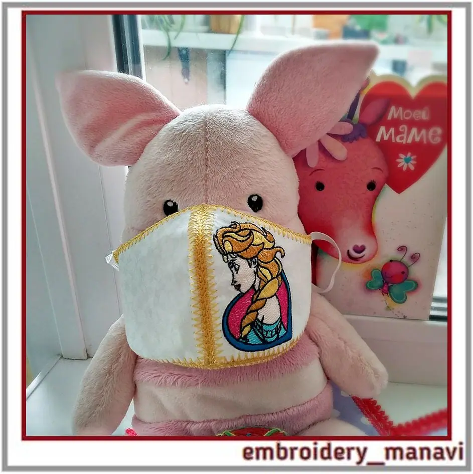 Free Machine embroidery design Girl 2 - Crealandia