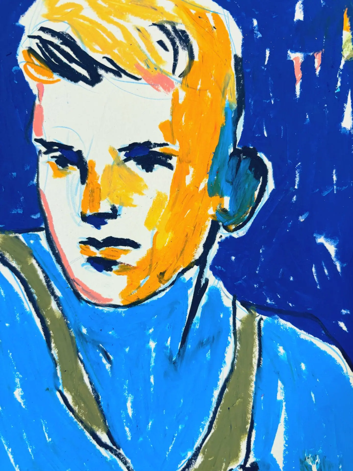 Oil pastel figure №2