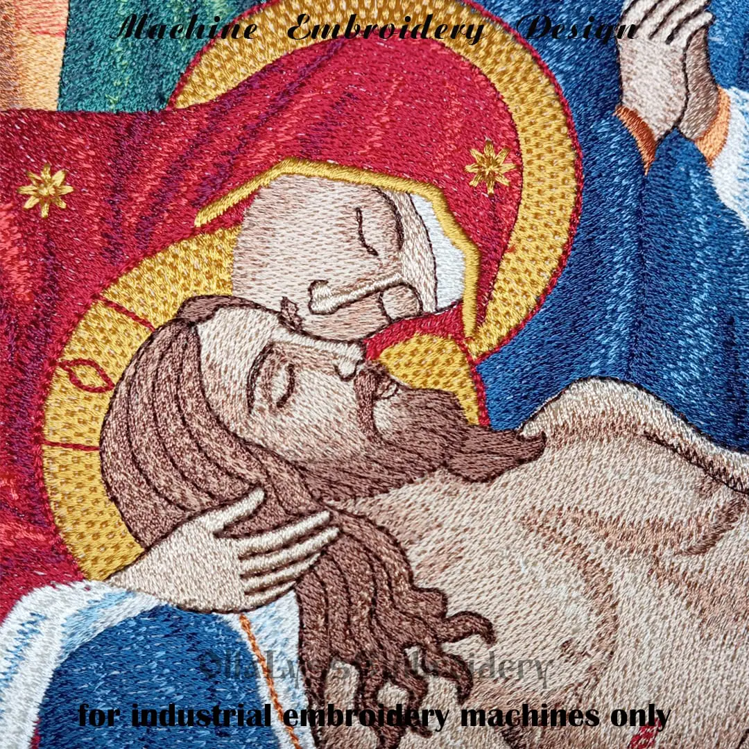 The Epitaphios of Christ embroidery design