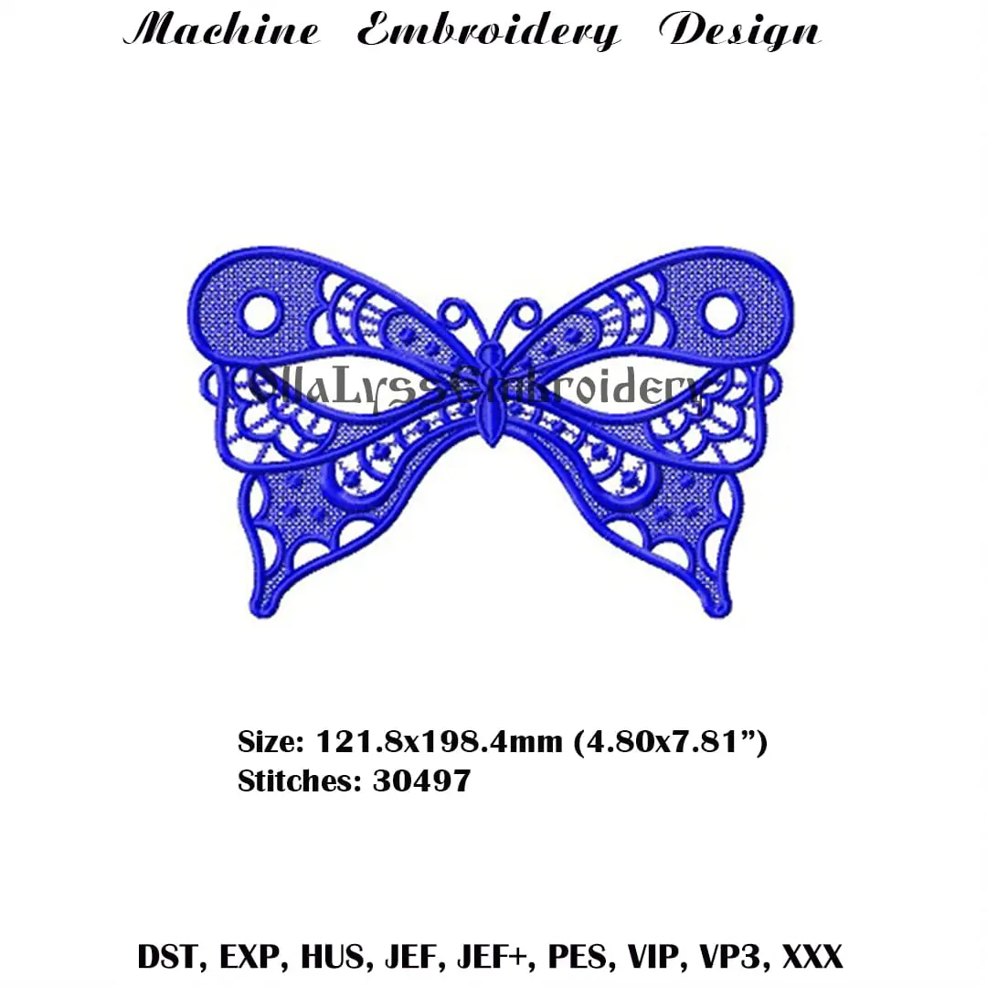 FSL Butterfly Mask embroidery design