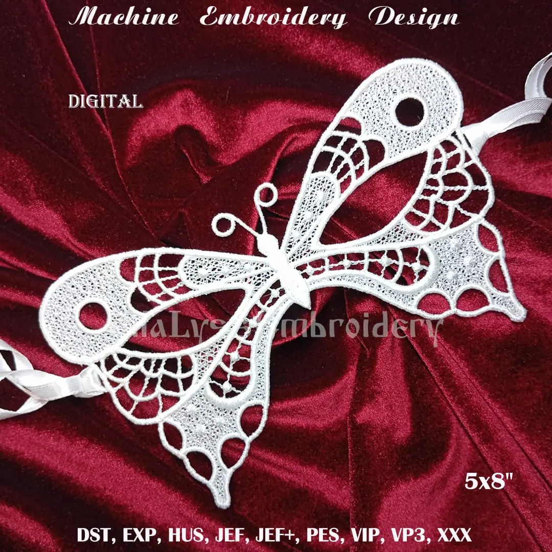 FSL Butterfly Mask embroidery design