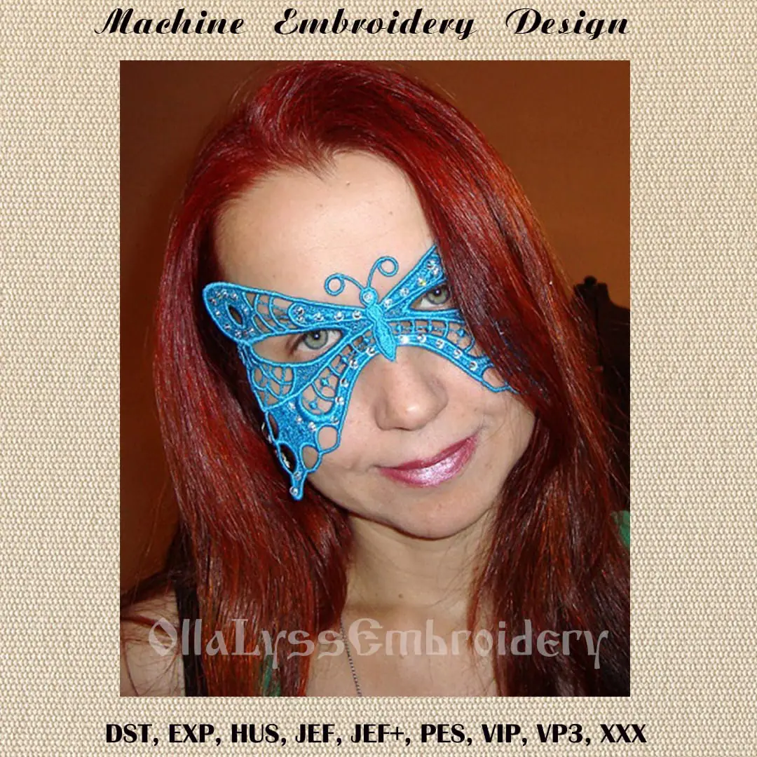 FSL Butterfly Mask embroidery design