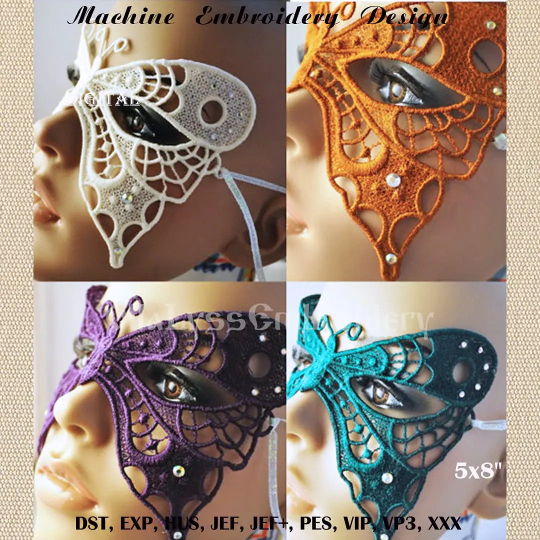 FSL Butterfly Mask embroidery design