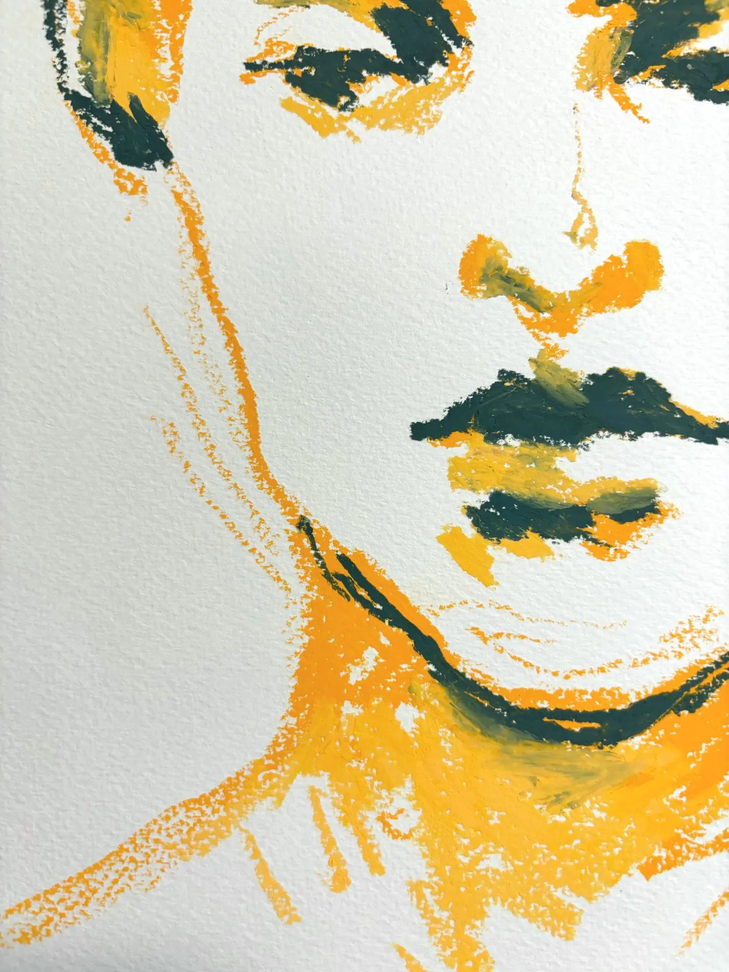 Oil pastel portrait №30
