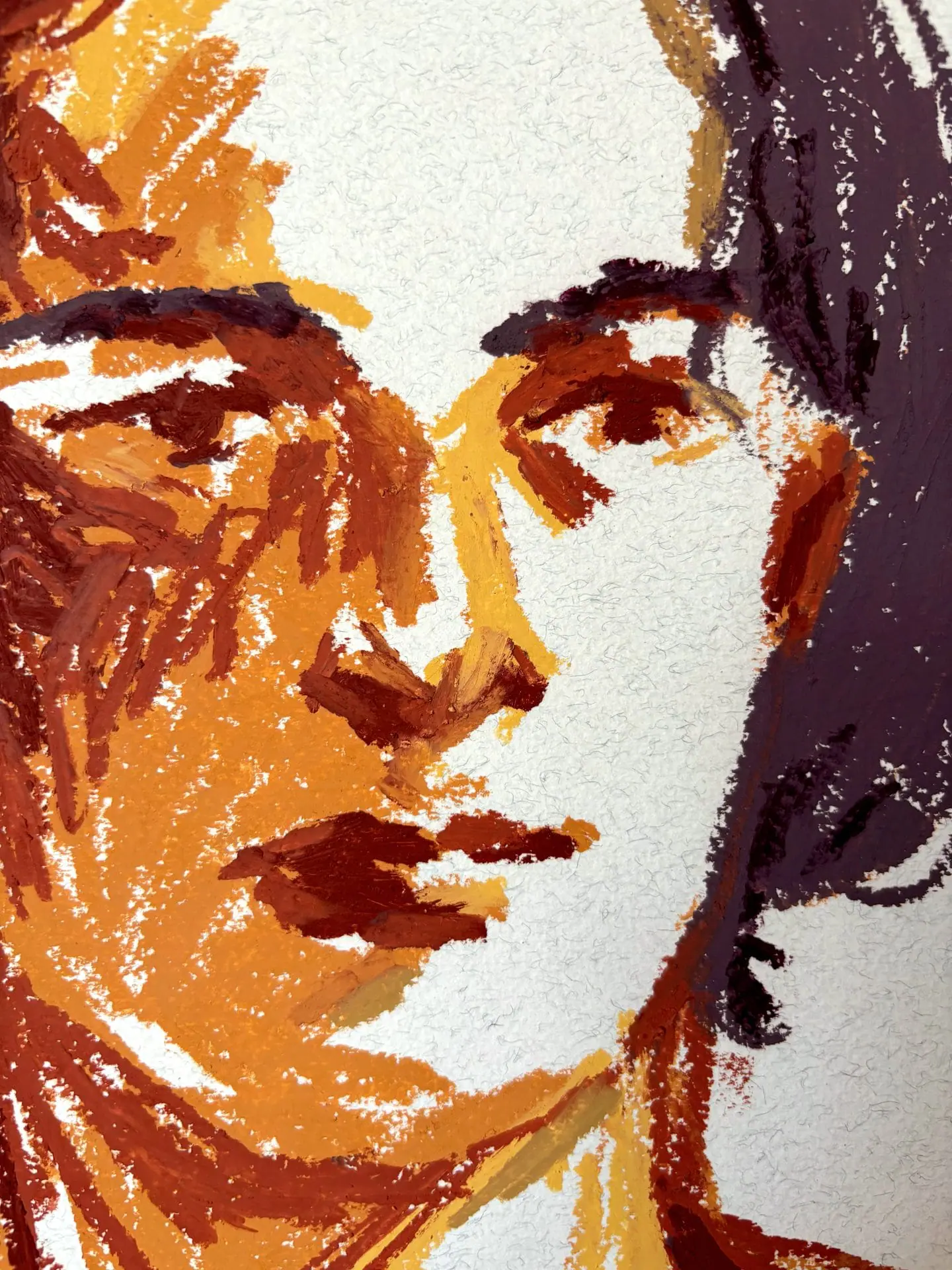 Oil pastel portrait №32