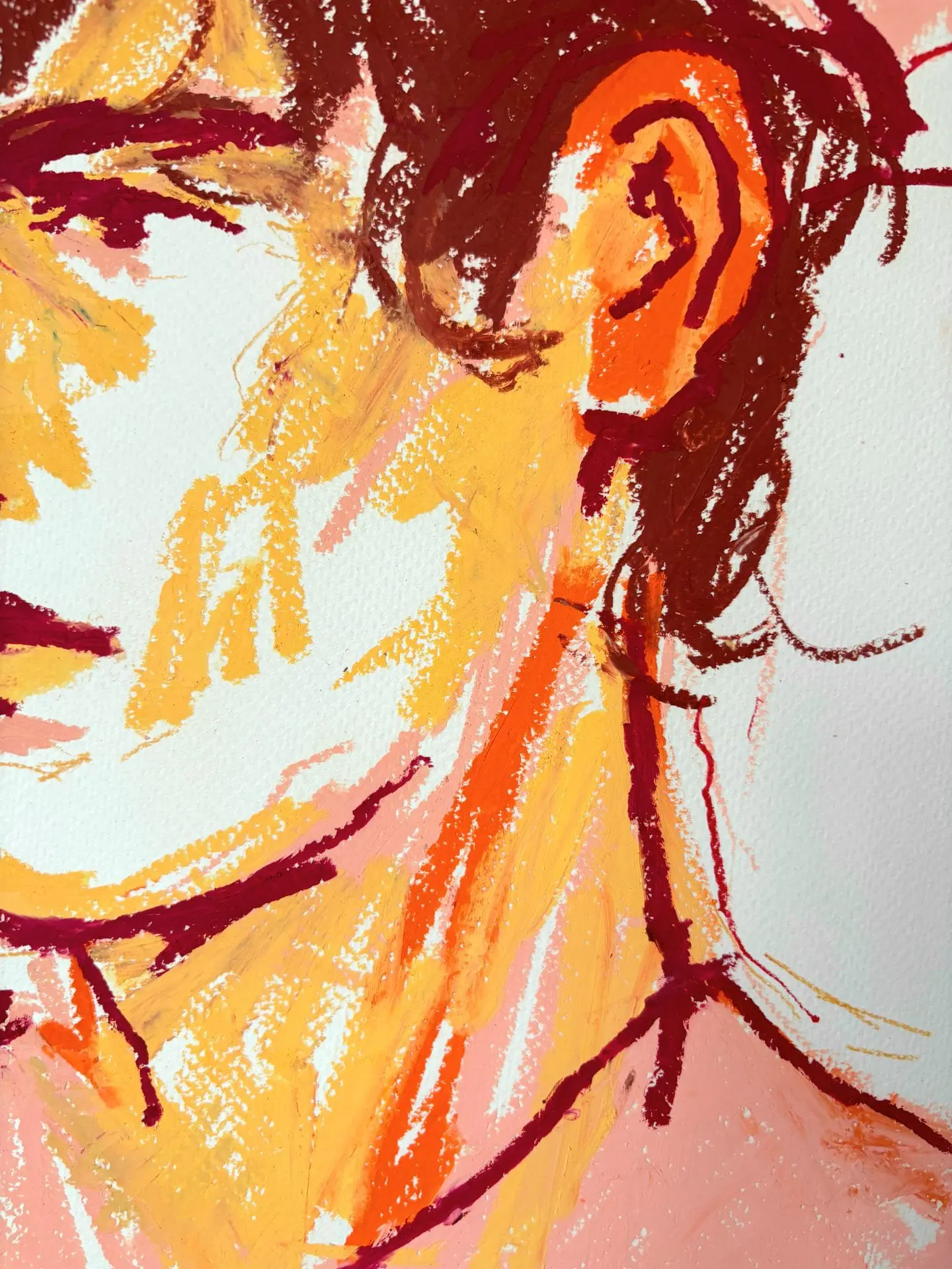 Oil pastel portrait №35