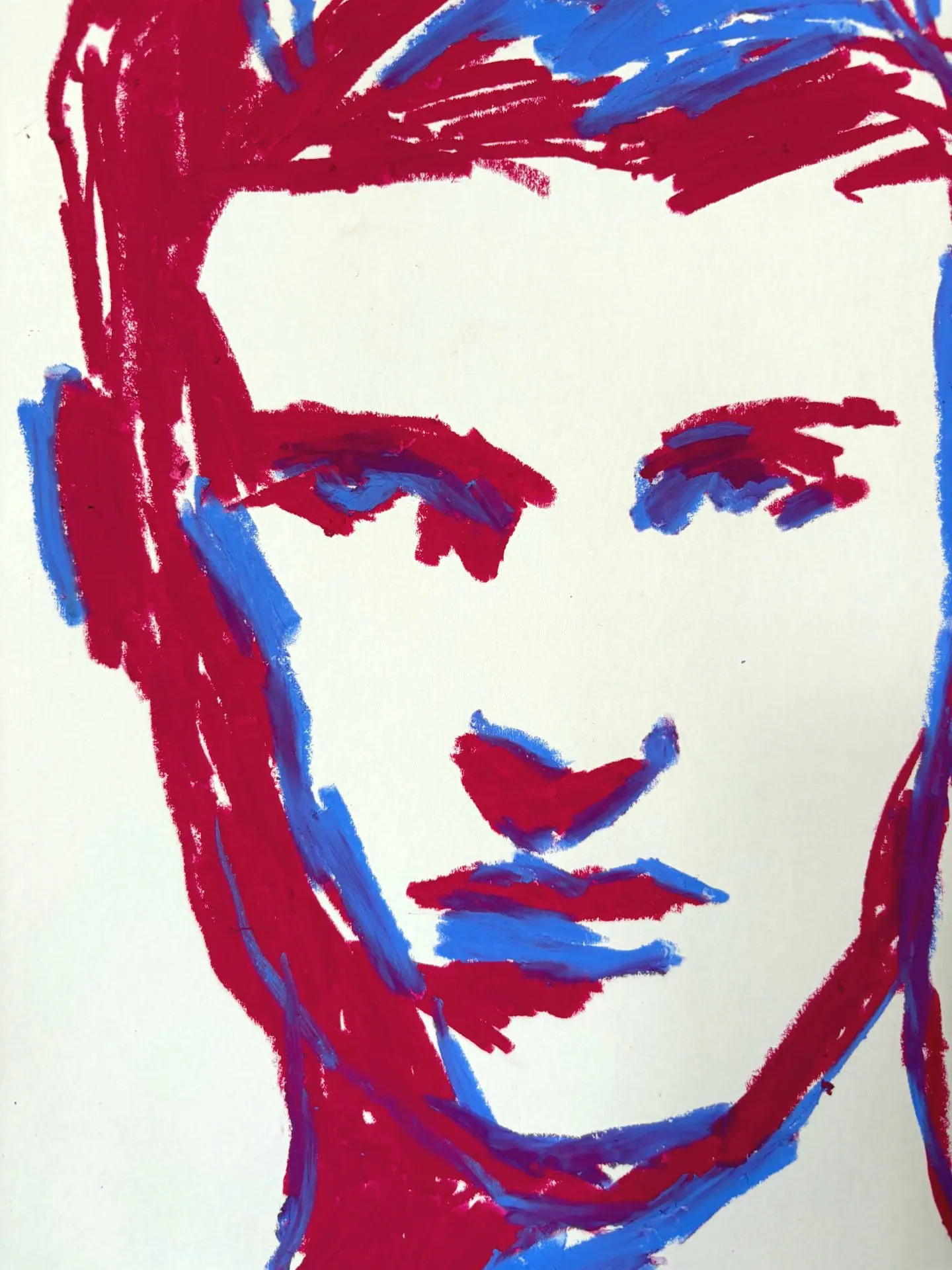 Oil pastel portrait №36