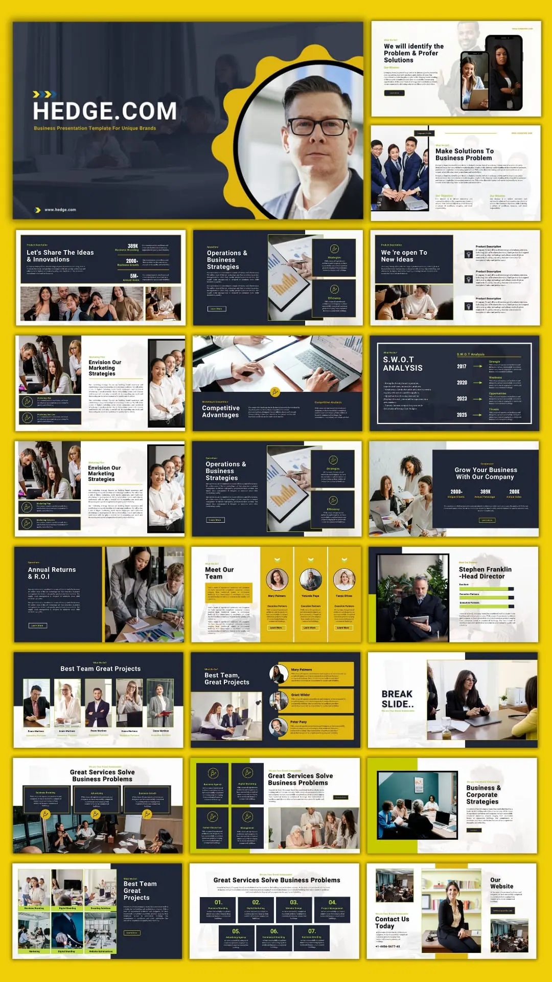 Executive Digital Marketing portfolio, Canva Corporate portfolio ...