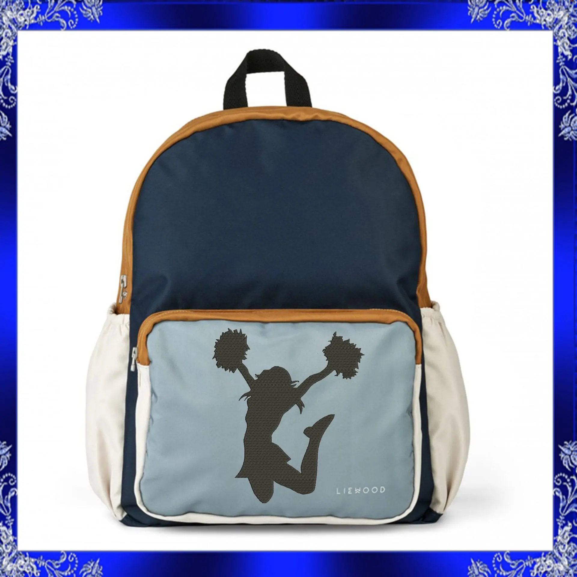 Cheerleader Embroidery Design Cheer Girls Embroidery - Crealandia