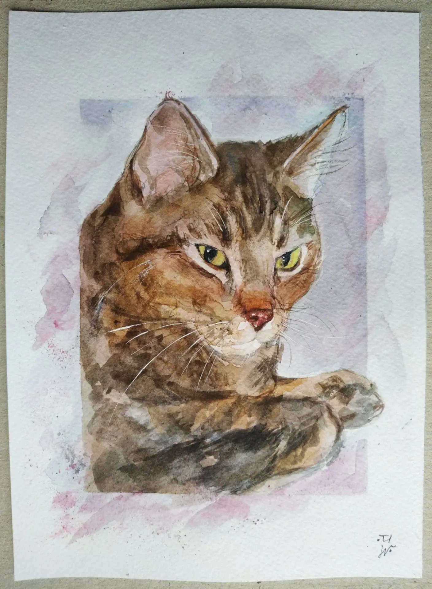 Sweet Amazon Portrait Watercolor Painting