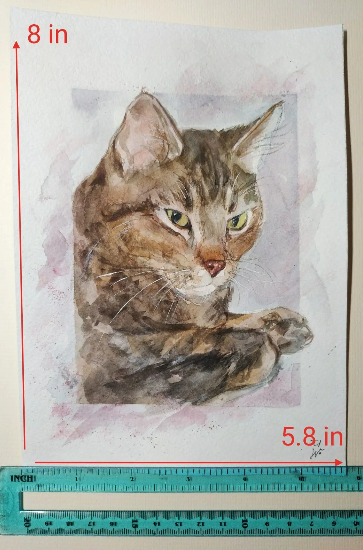 Sweet Amazon Portrait Watercolor Painting