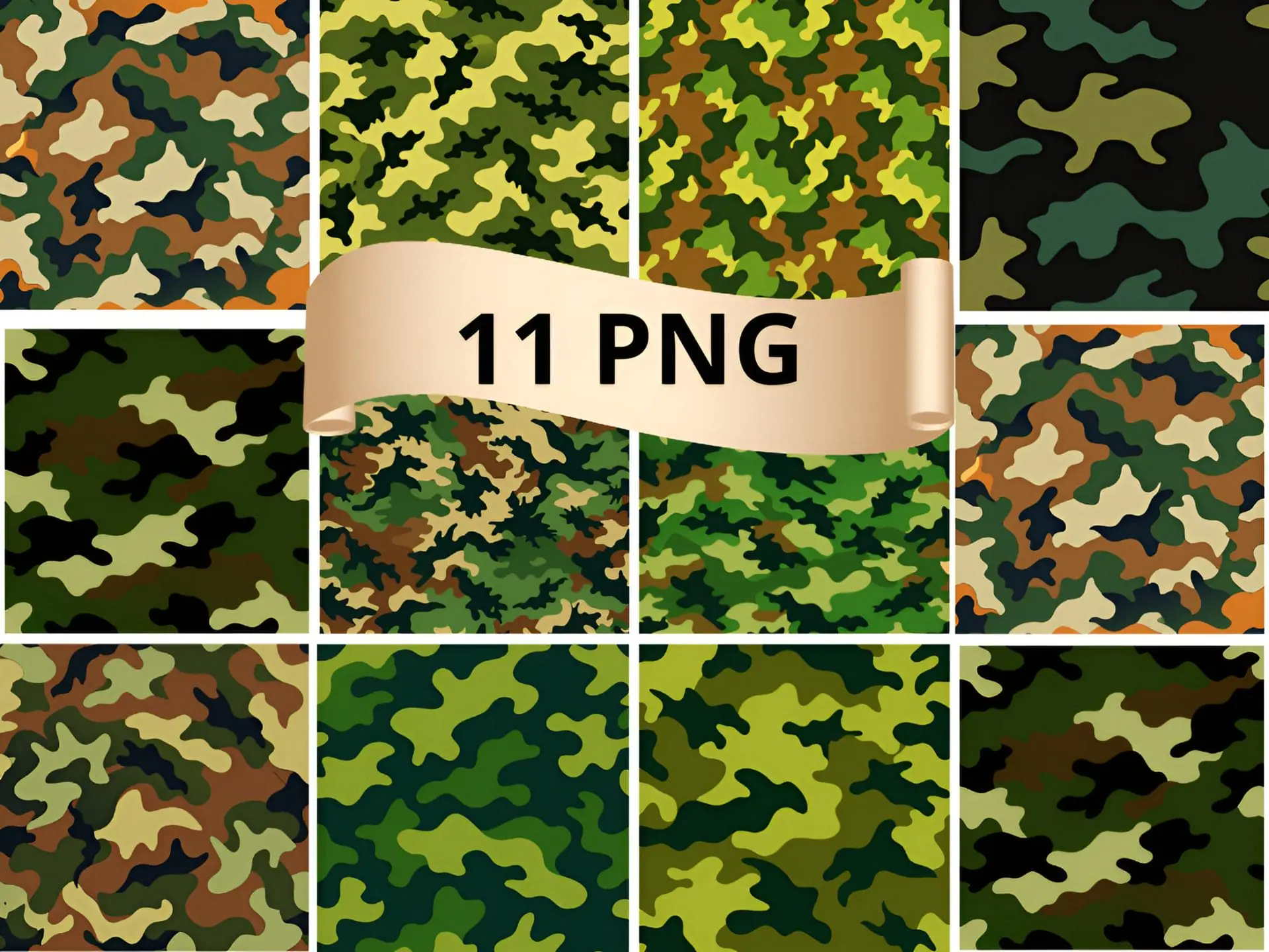 Army digital paper, Camouflage pattern, Military pack - Crealandia