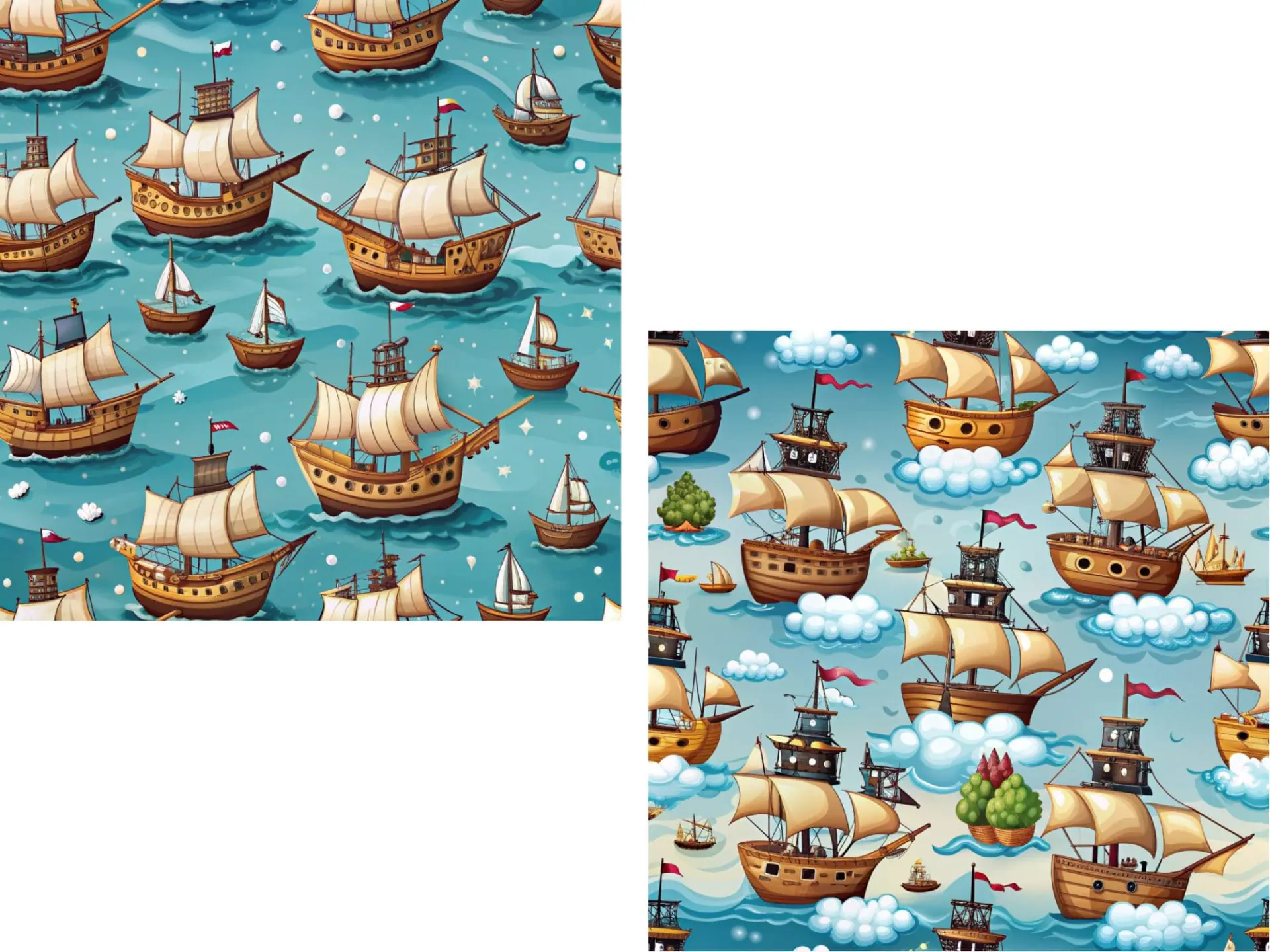 Pirate seamless pattern, Pirate ship, Pirates png - Crealandia