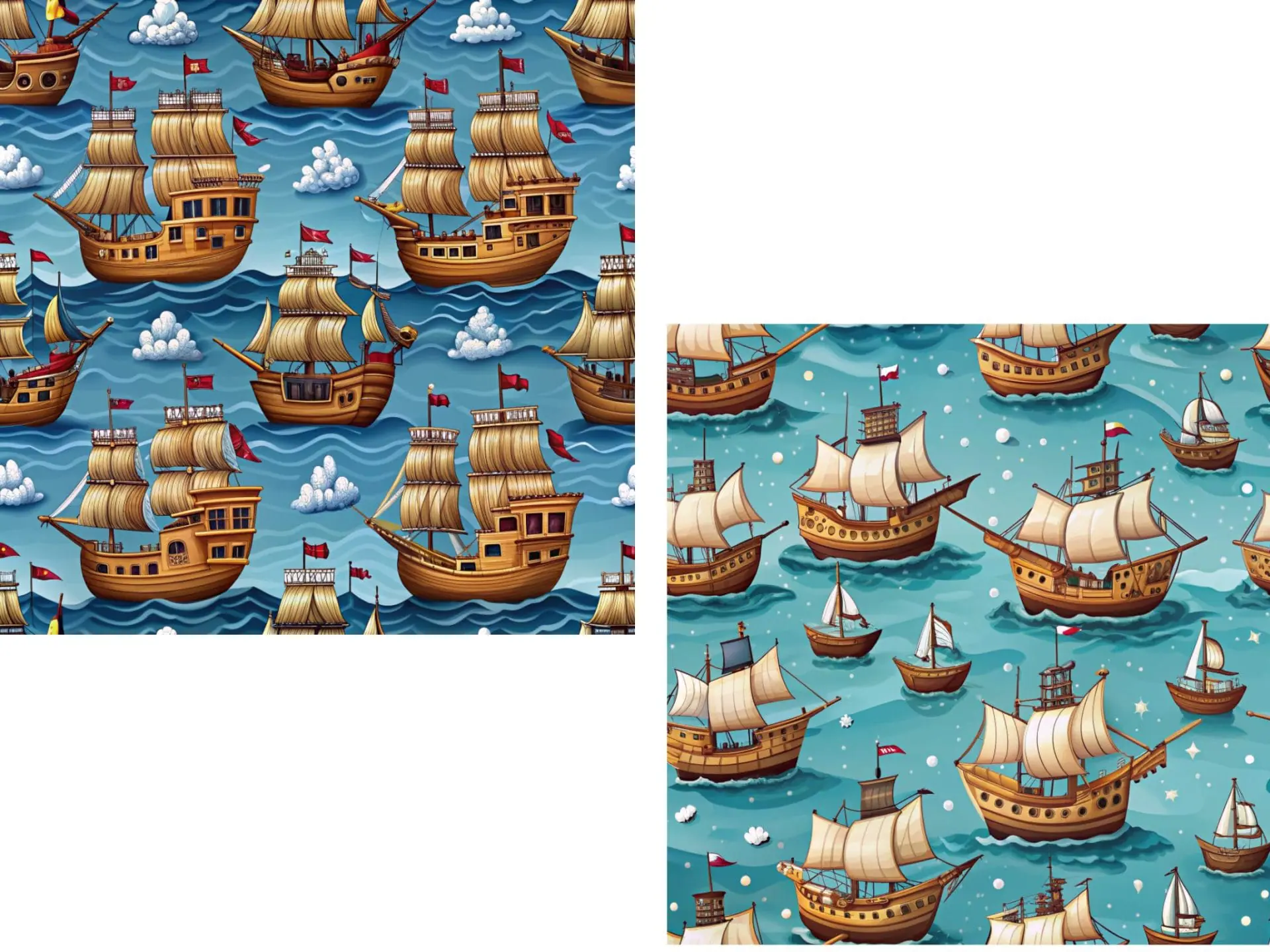 Pirate seamless pattern, Pirate ship, Pirates png - Crealandia