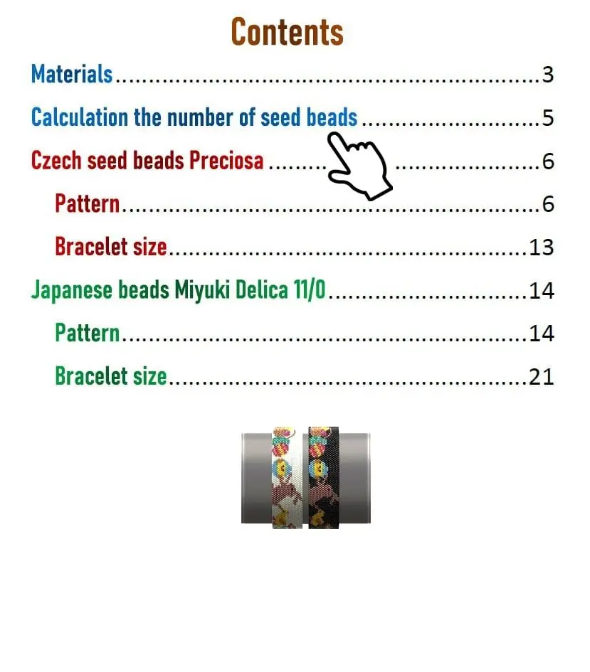 Even Count Peyote Stitch Beading Patterns Easter Bracelets - Crealandia