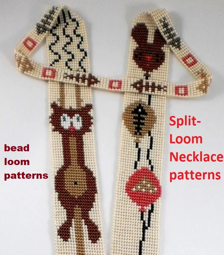 Bead loom patterns, schemes for a Gerdan-Split-Loom Necklace, PDF ...