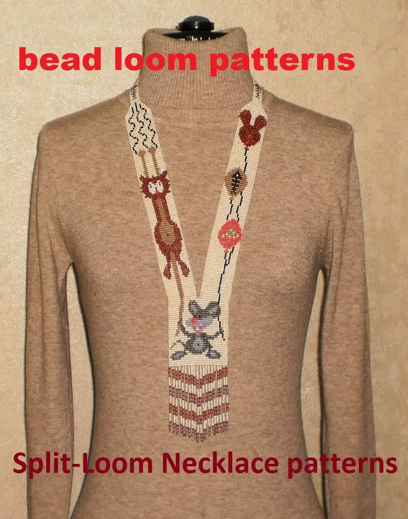 Bead loom patterns, schemes for a Gerdan-Split-Loom Necklace, PDF ...