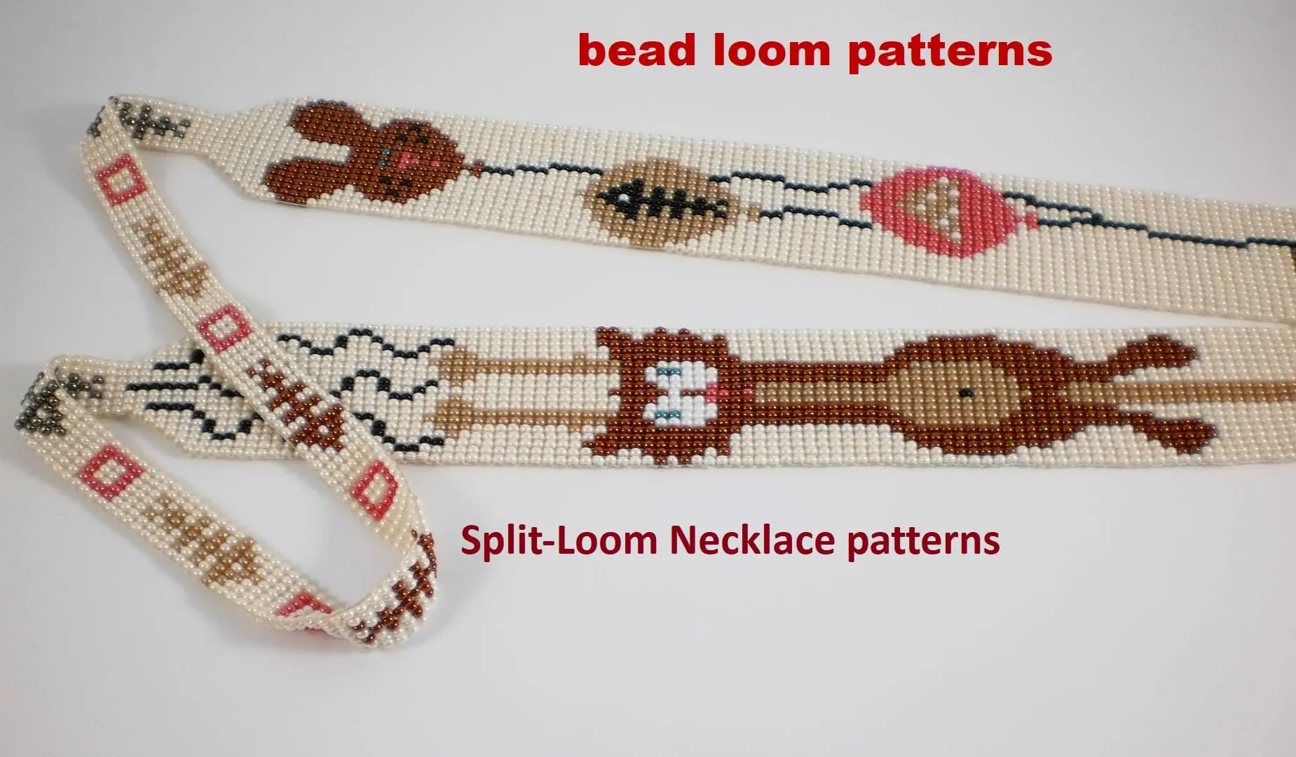 Bead loom patterns, schemes for a Gerdan-Split-Loom Necklace, PDF ...