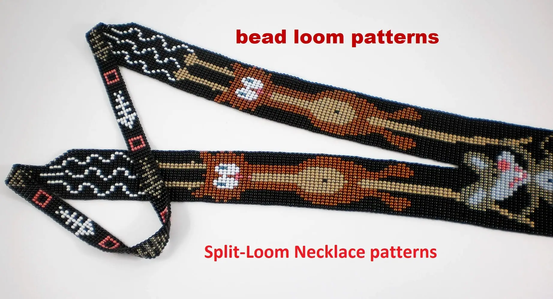 Bead loom patterns, schemes for a Gerdan-Split-Loom Necklace, PDF ...