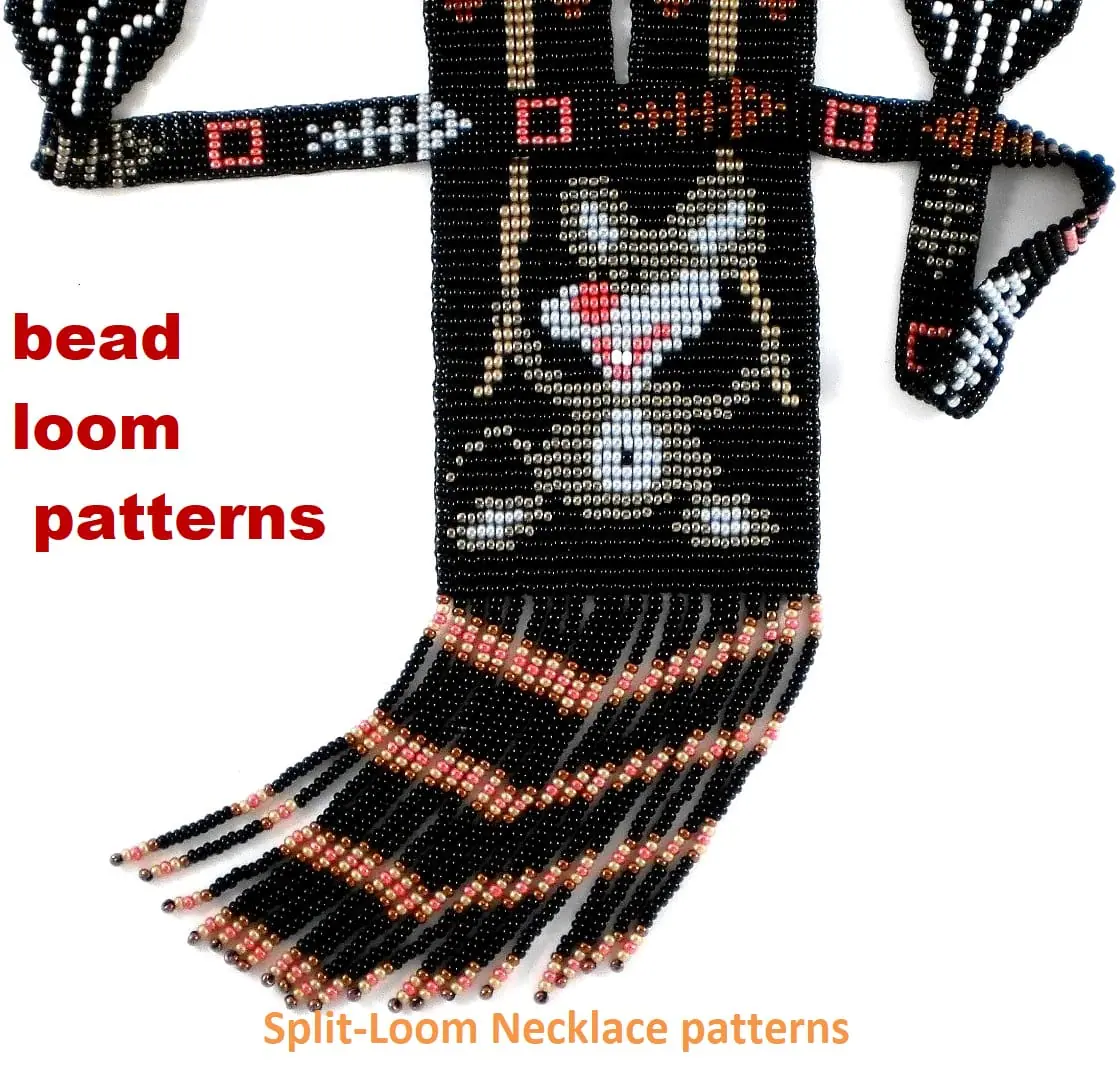 Bead loom patterns, schemes for a Gerdan-Split-Loom Necklace, PDF ...