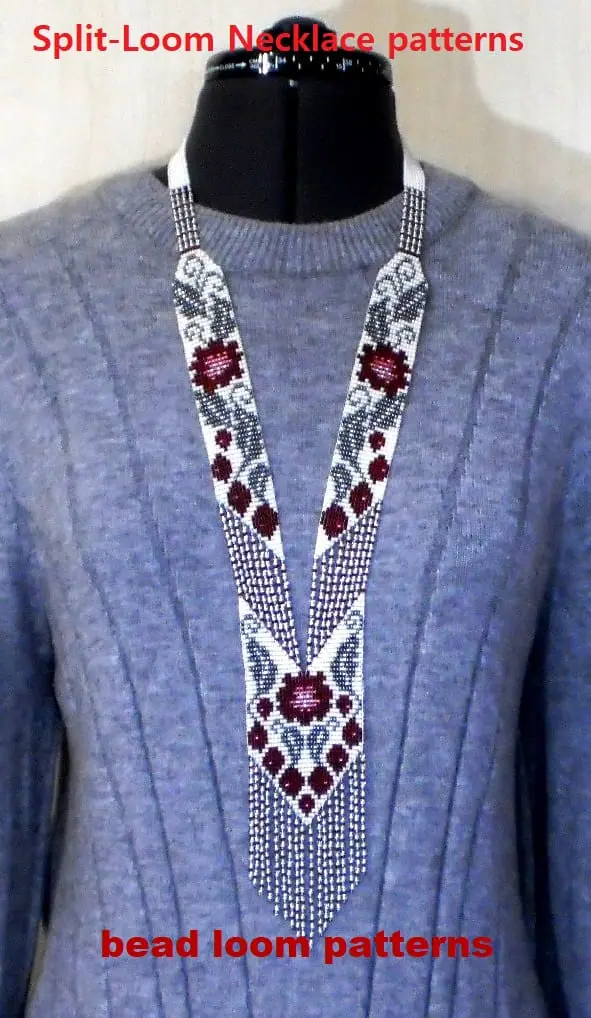 Bead loom patterns, schemes for a Gerdan-Split-Loom Necklace, PDF ...