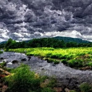 Painting - "Storm's Brewing'' - Crealandia