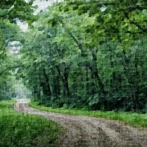 Painting - "Solitude's Road'' - Crealandia