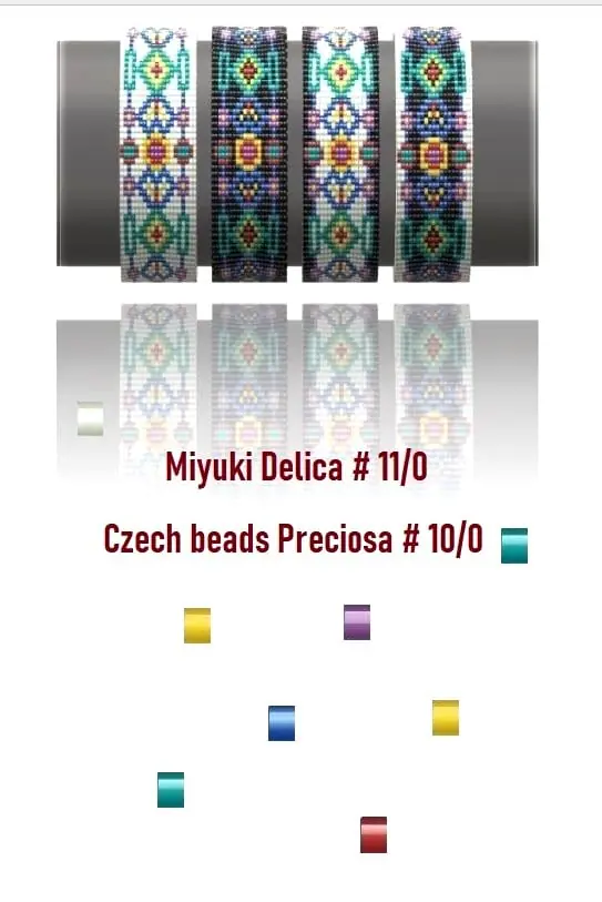 Loom Stitch Bead Patterns Bracelets - Crealandia