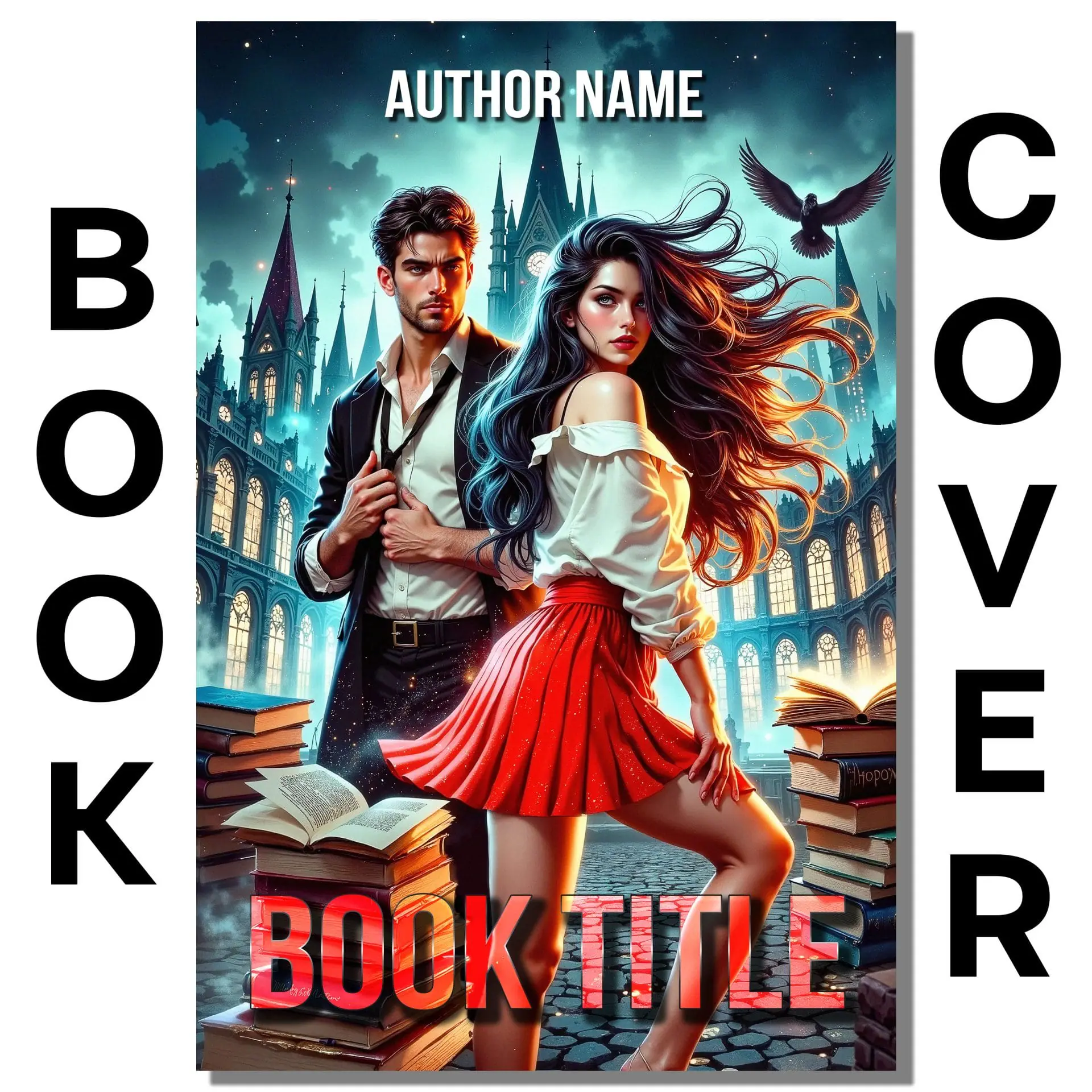 Digital book cover for Academy novel cover design cover for book