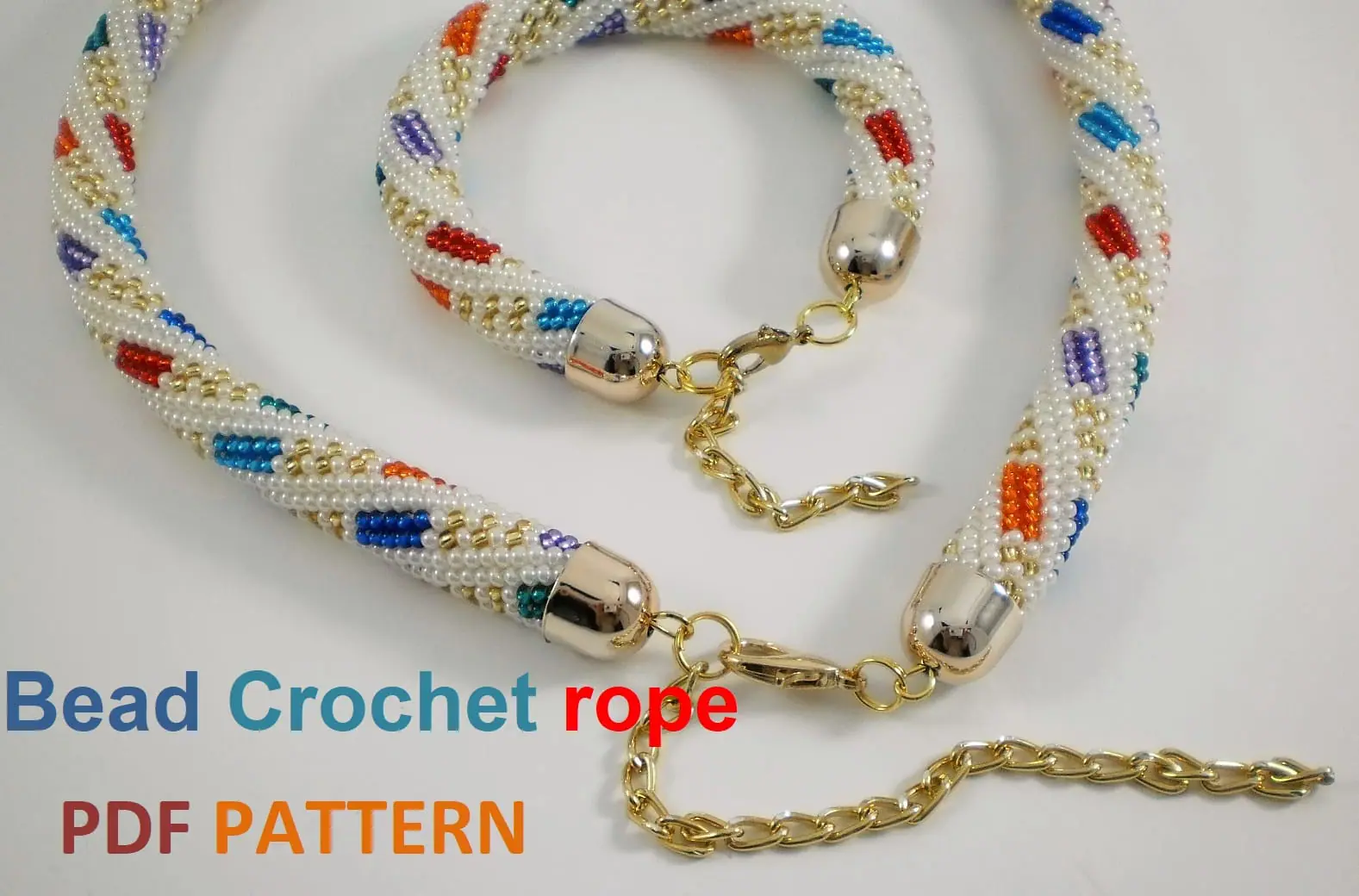 Bead Crochet Rope patterns,spiral crochet,Harness - Crealandia