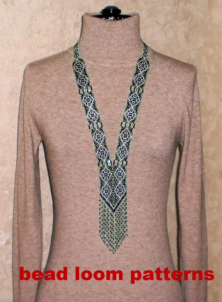 Bead loom patterns Gerdan-Split-Loom Necklace - Crealandia