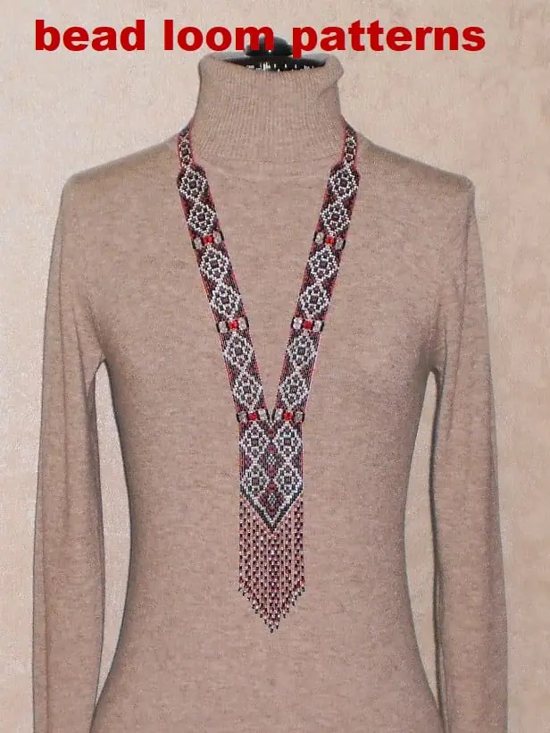 Bead loom patterns Gerdan-Split-Loom Necklace - Crealandia