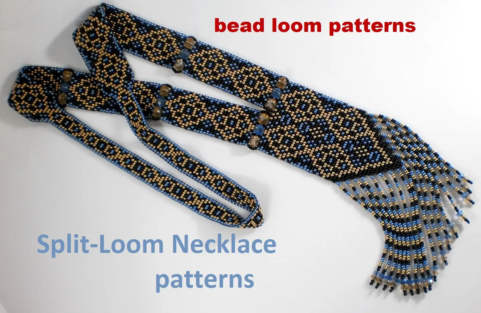 Bead loom patterns Gerdan-Split-Loom Necklace - Crealandia
