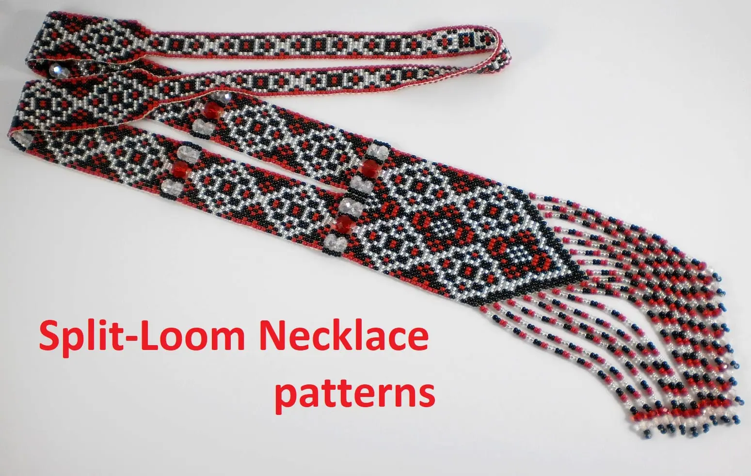 Bead loom patterns Gerdan-Split-Loom Necklace - Crealandia