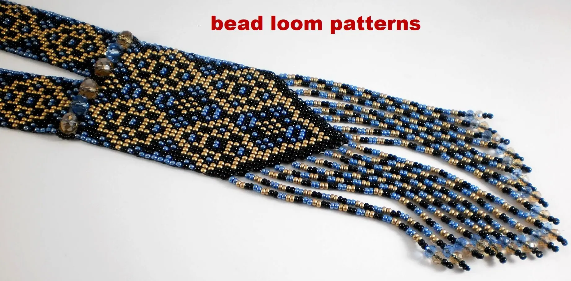 Bead loom patterns Gerdan-Split-Loom Necklace - Crealandia