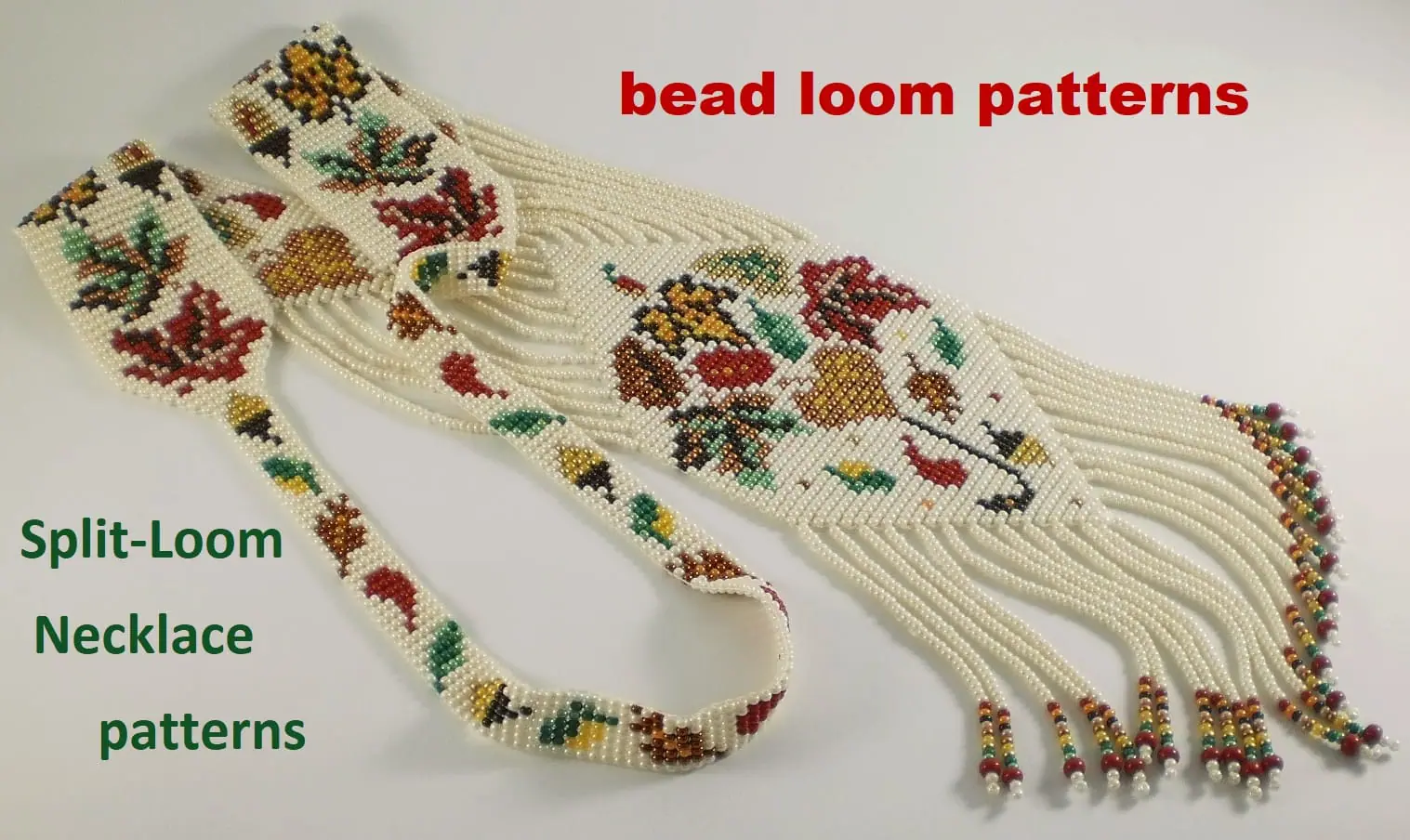 Bead loom patterns Gerdan-Split-Loom Necklace - Crealandia