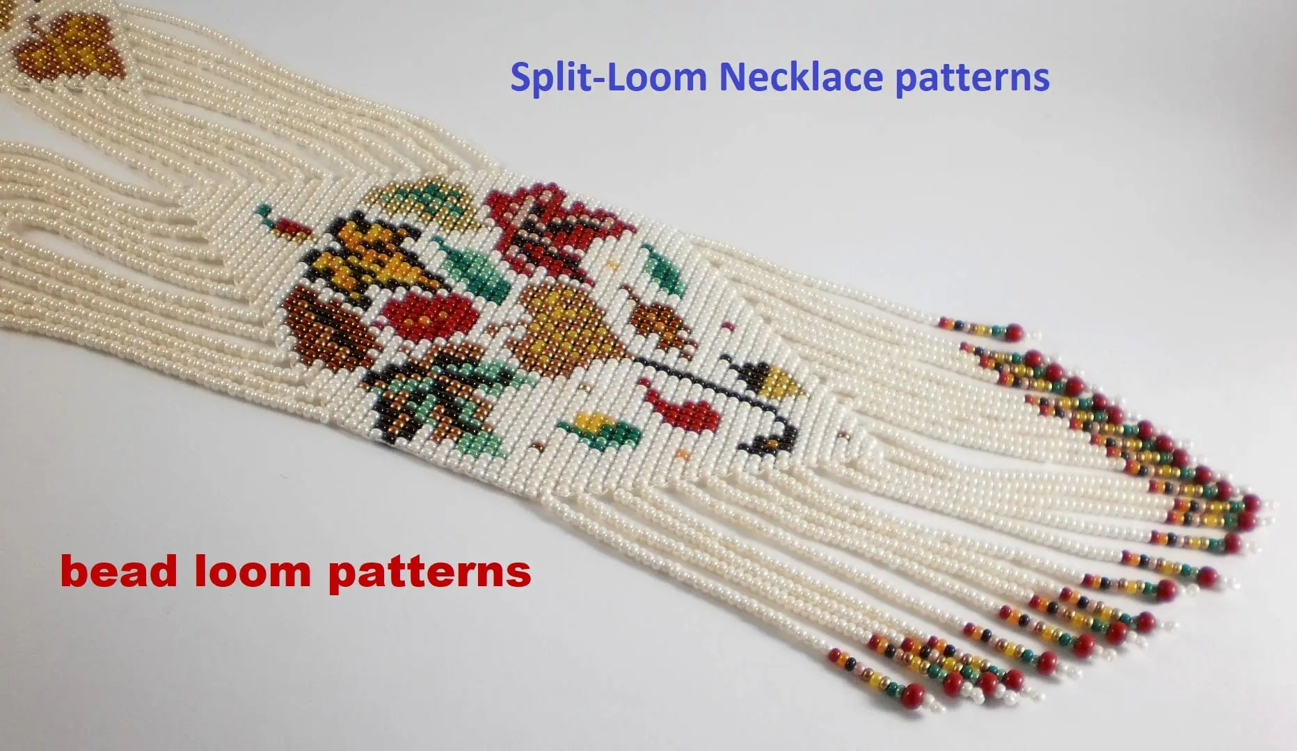 Bead loom patterns Gerdan-Split-Loom Necklace - Crealandia