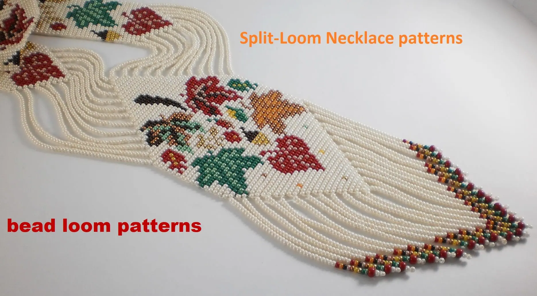 Bead loom patterns Gerdan-Split-Loom Necklace - Crealandia