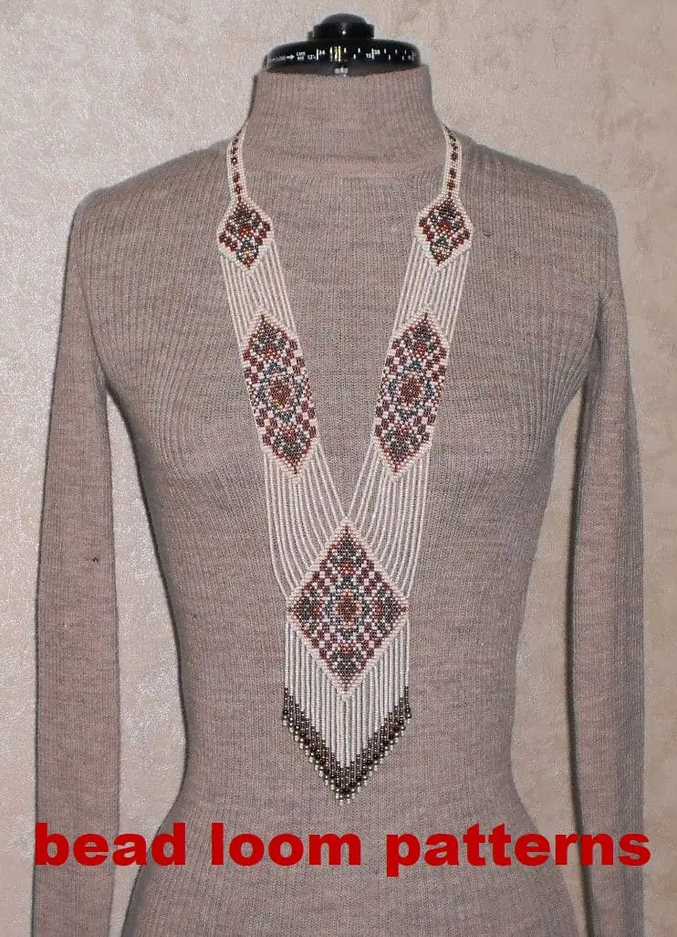Bead loom patterns Gerdan-Split-Loom Necklace - Crealandia