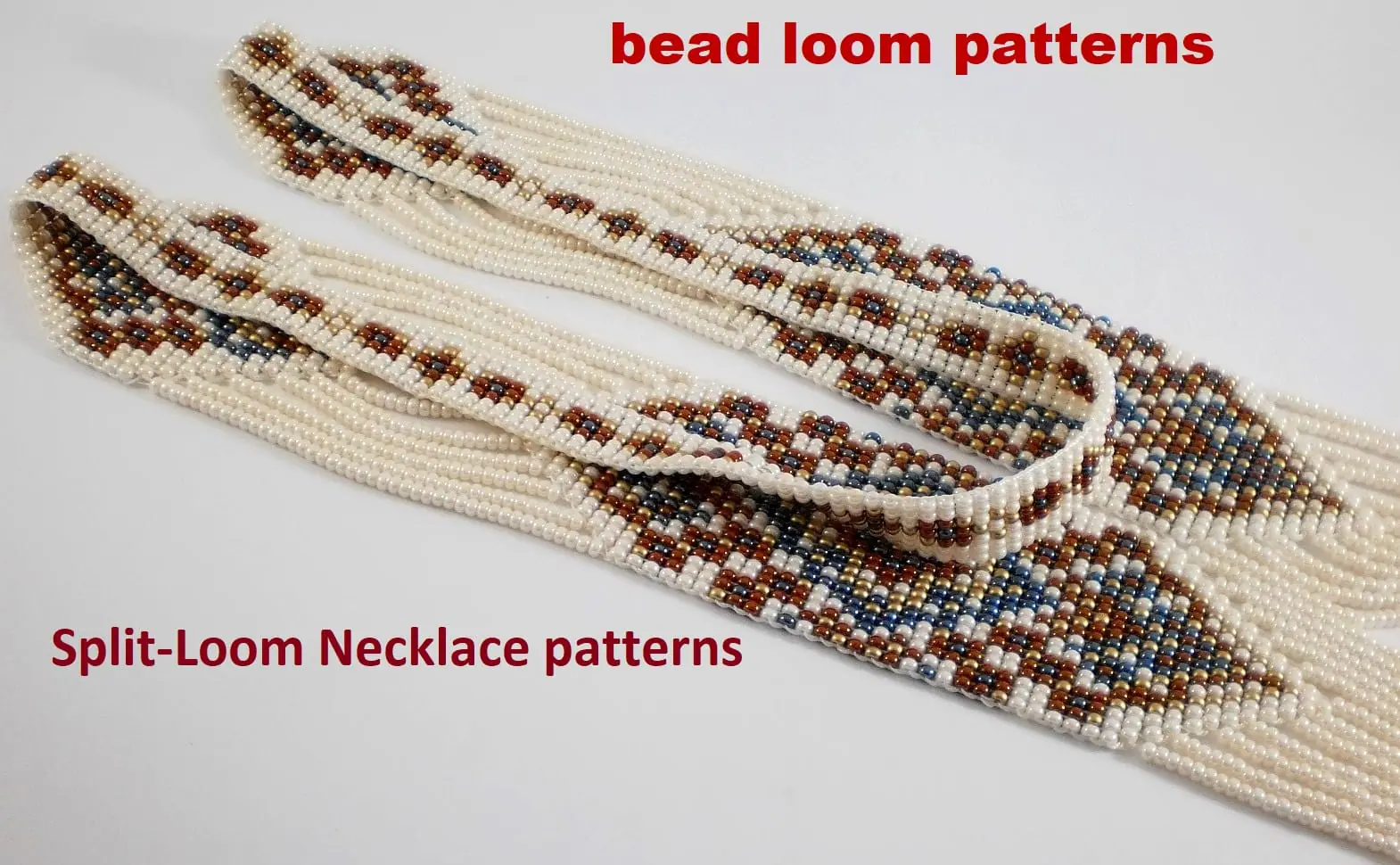 Bead loom patterns Gerdan-Split-Loom Necklace - Crealandia