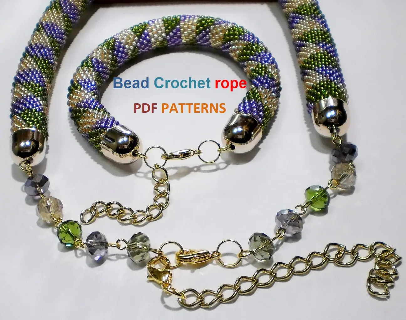 Bead Crochet rope patterns "Jujube" - Crealandia