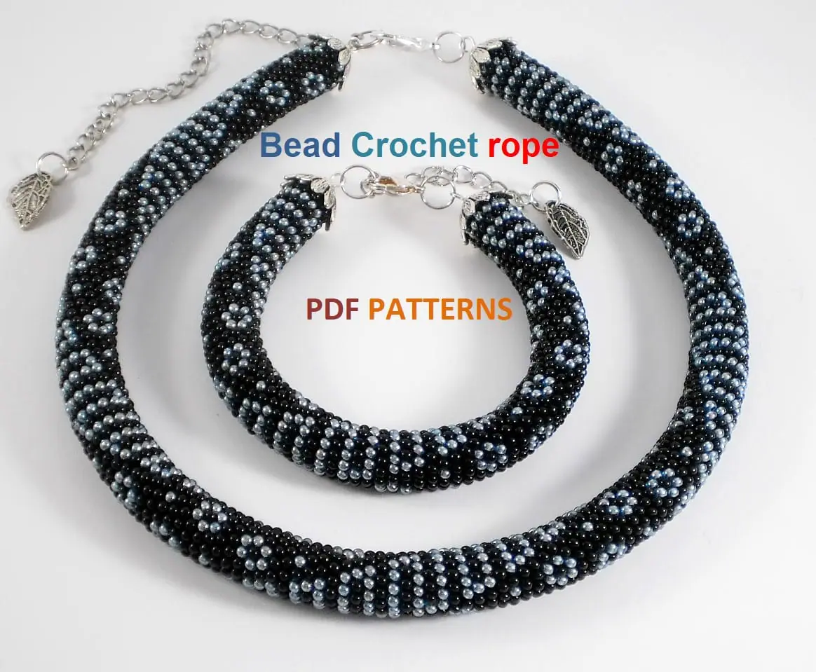 Bead Crochet Rope patterns,Spiral Harness - Crealandia