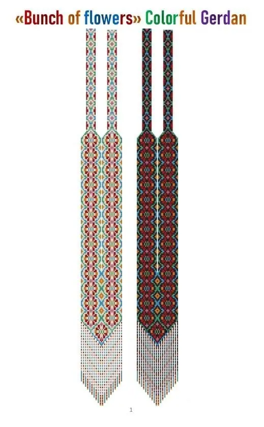 Bead loom patterns Gerdan-Split-Loom Necklace,weaving - Crealandia